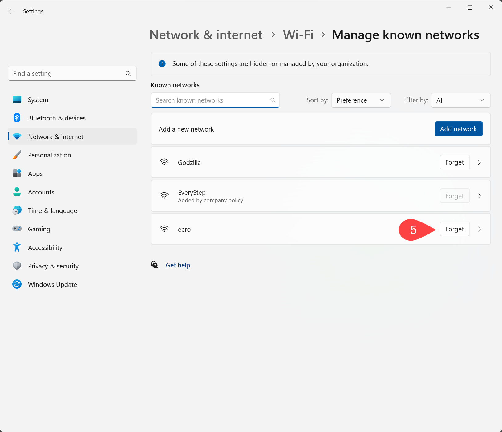 Remove and re-add Personal Hotspot (Windows 11) – EveryStep