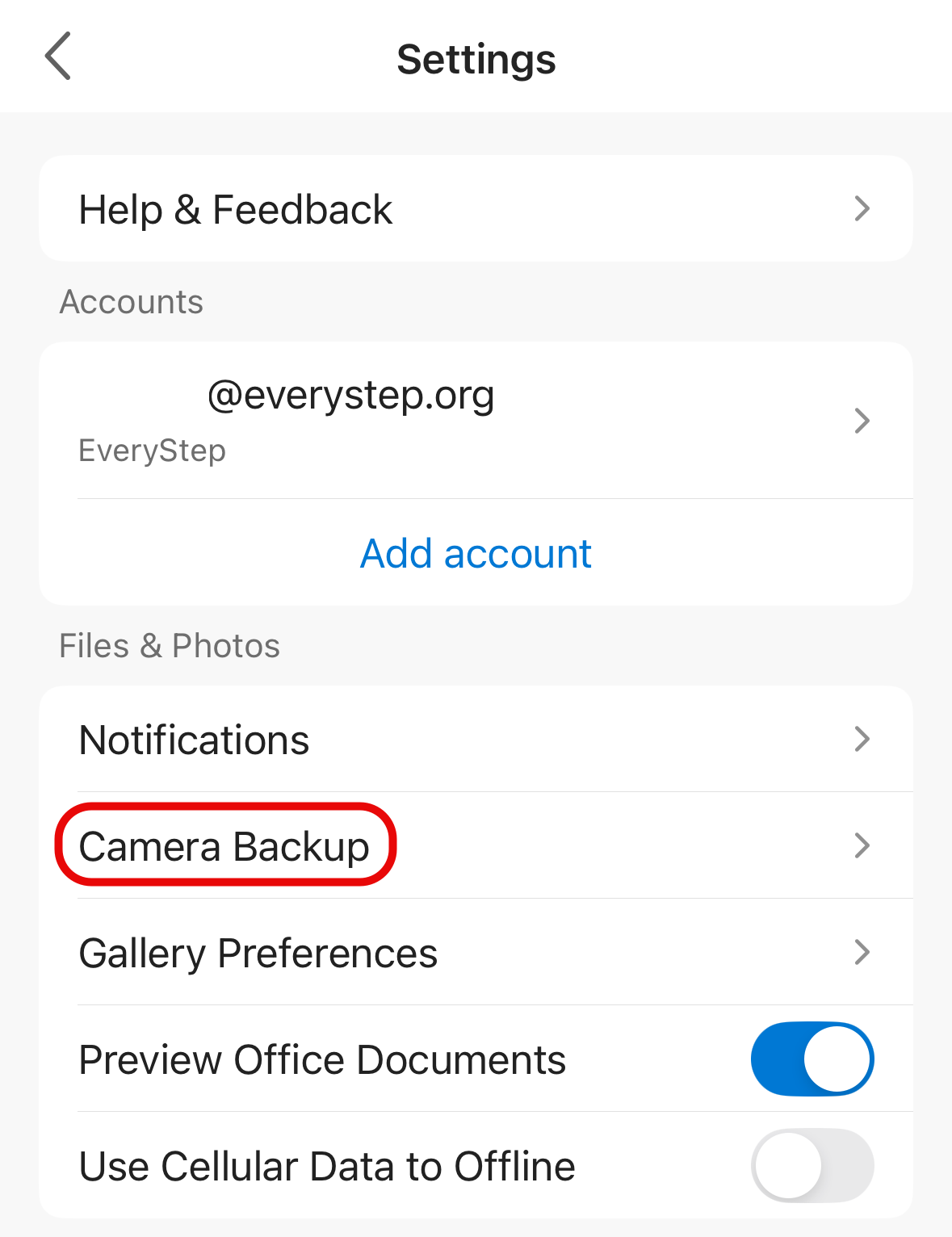 Backup iPhone Photos and Videos to OneDrive – EveryStep