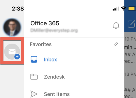 Add a shared mailbox to Outlook App – EveryStep