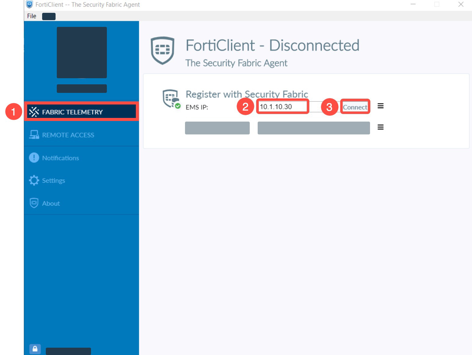 FortiClient - Disconnected / Not Participating – EveryStep